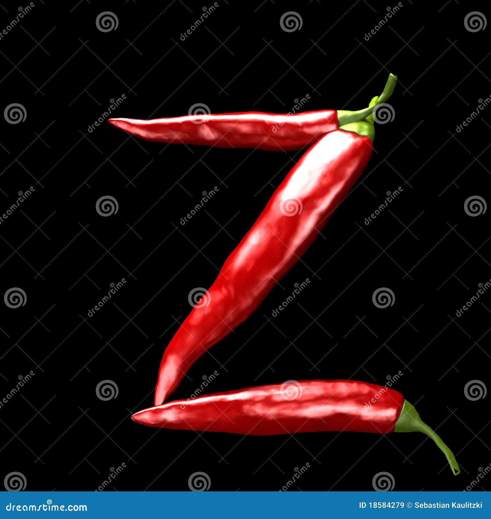 Chili abc - Z stock illustration. Illustration of chili - 18584279