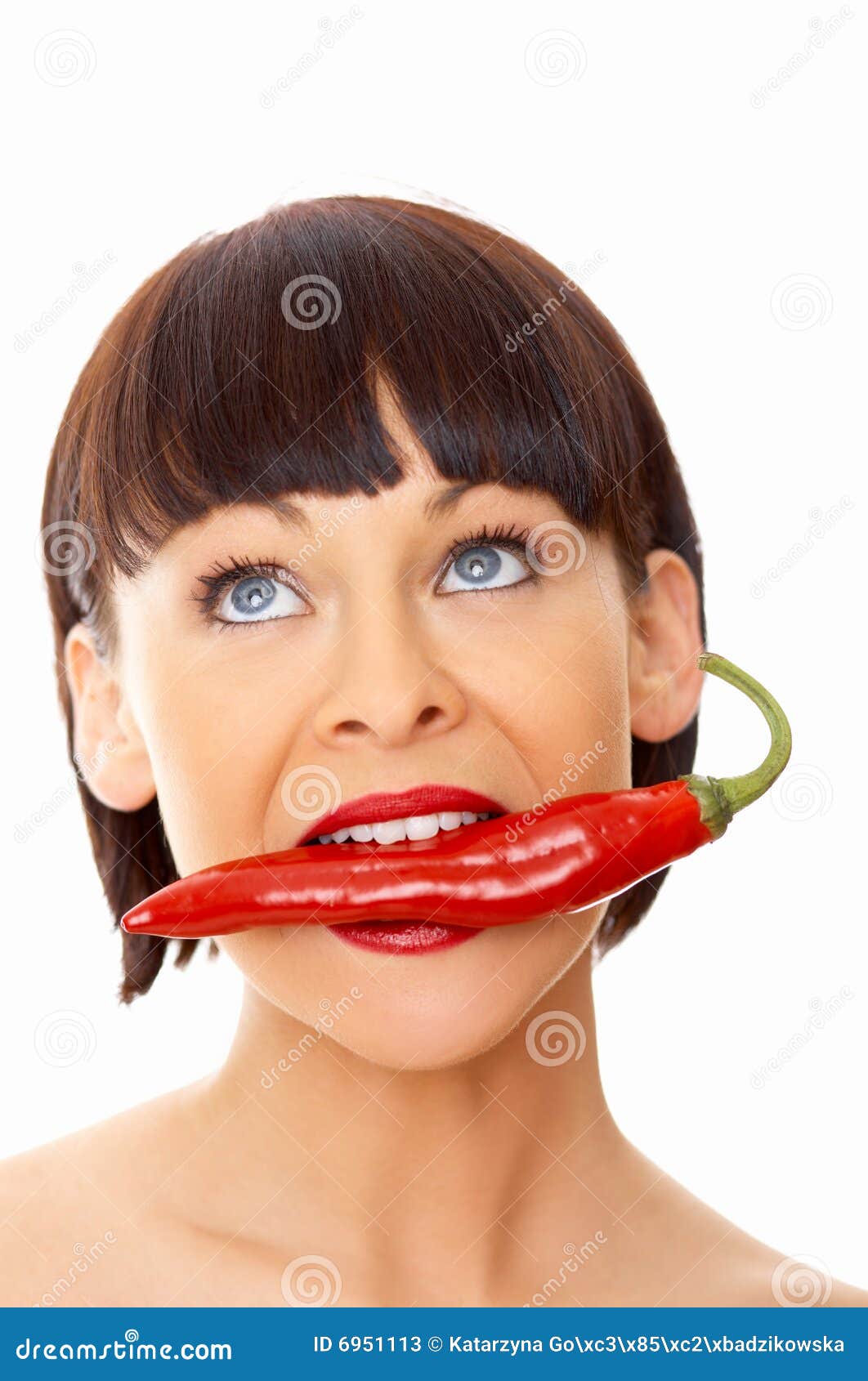 Chili Beauty stock image. Image of relaxing, lipstick - 6951113