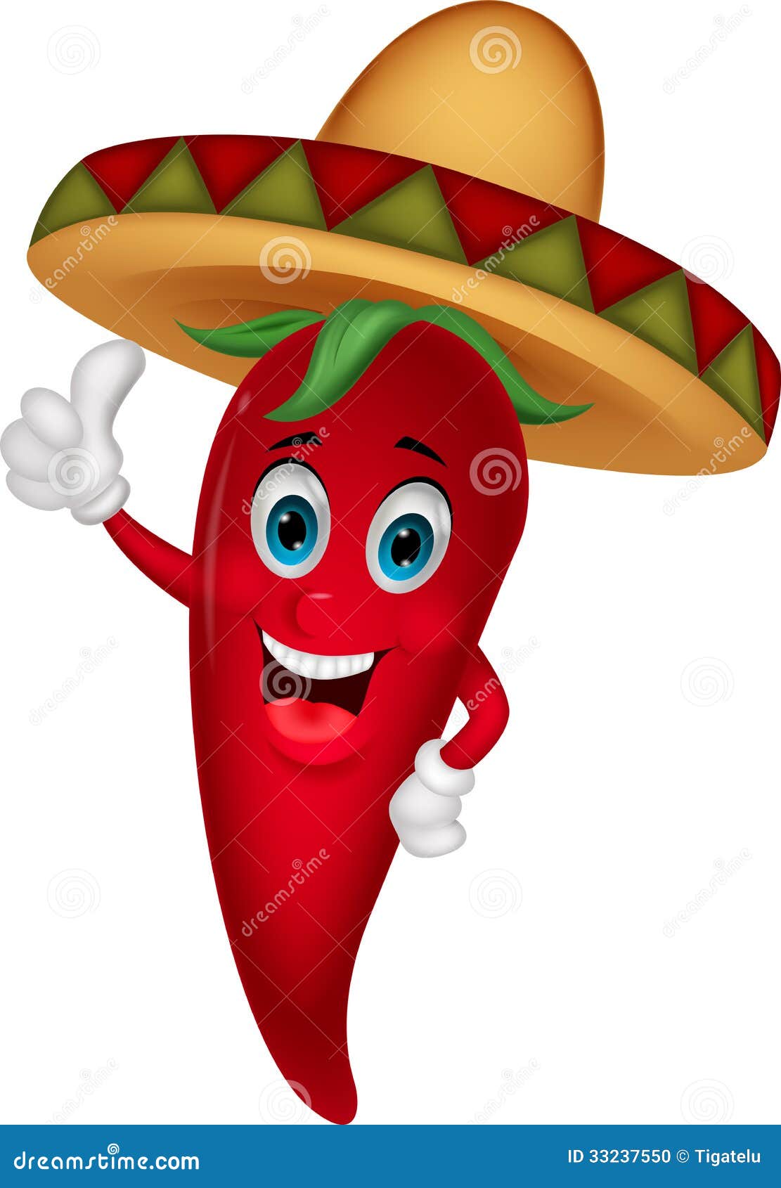Chili Cartoon Character Vector Illustration | CartoonDealer.com #78541852