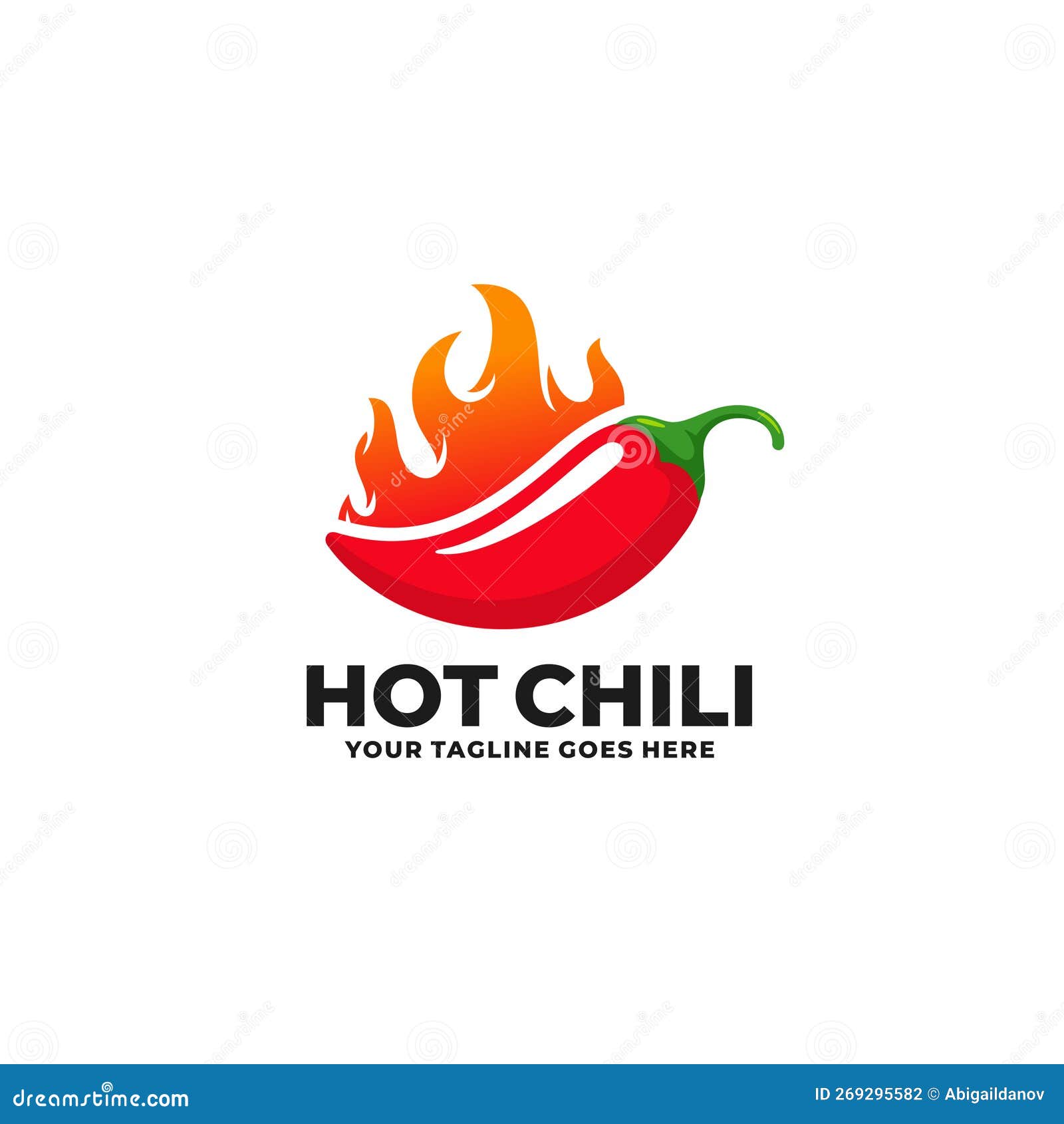 Hot chili logo design stock vector. Illustration of emblem - 269295582