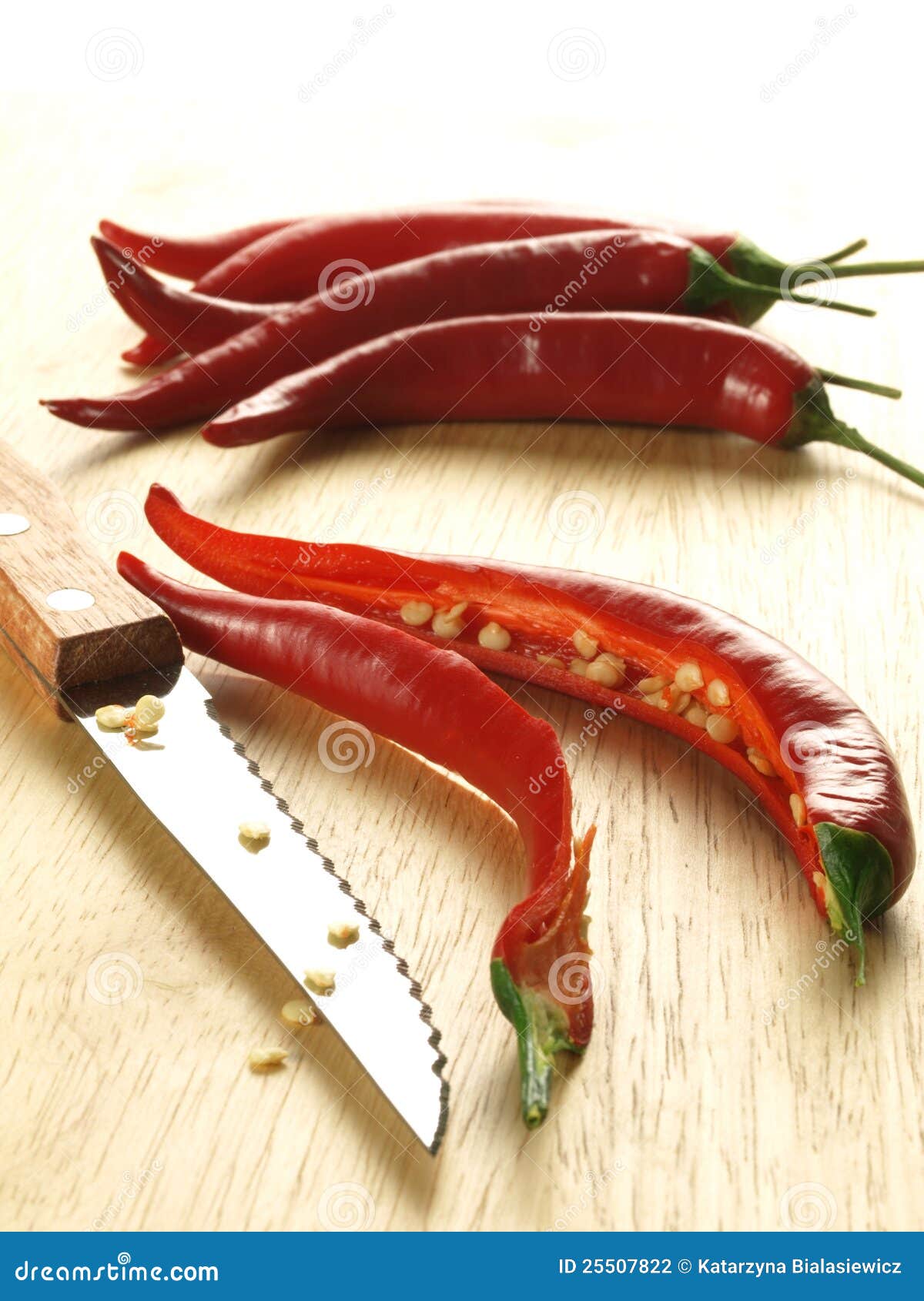 Chili cut in half stock photo. Image of chili, cutting - 25507822