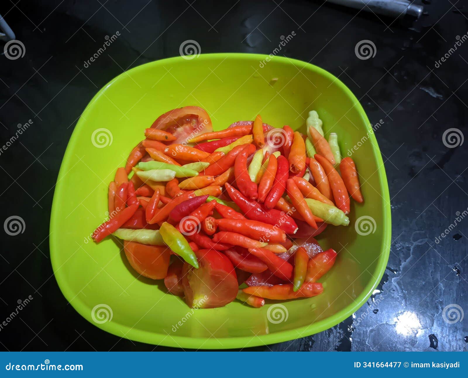 Chili Frees Tomato in the Cap Natural Backgraound Stock Image - Image ...