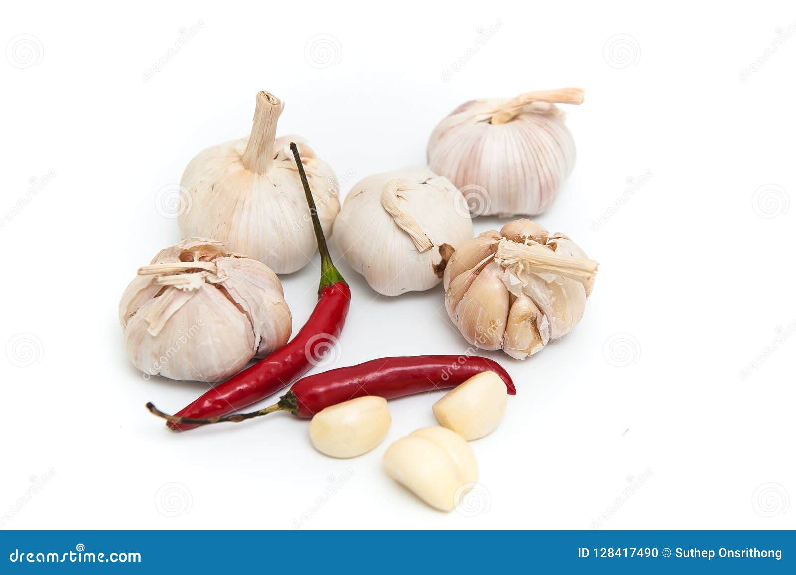 Chili with Garlic stock photo. Image of perfect, pepper - 128417490