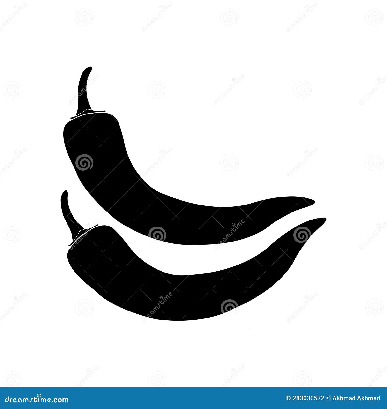 Chili icon stock vector. Illustration of nature, sign - 283030572