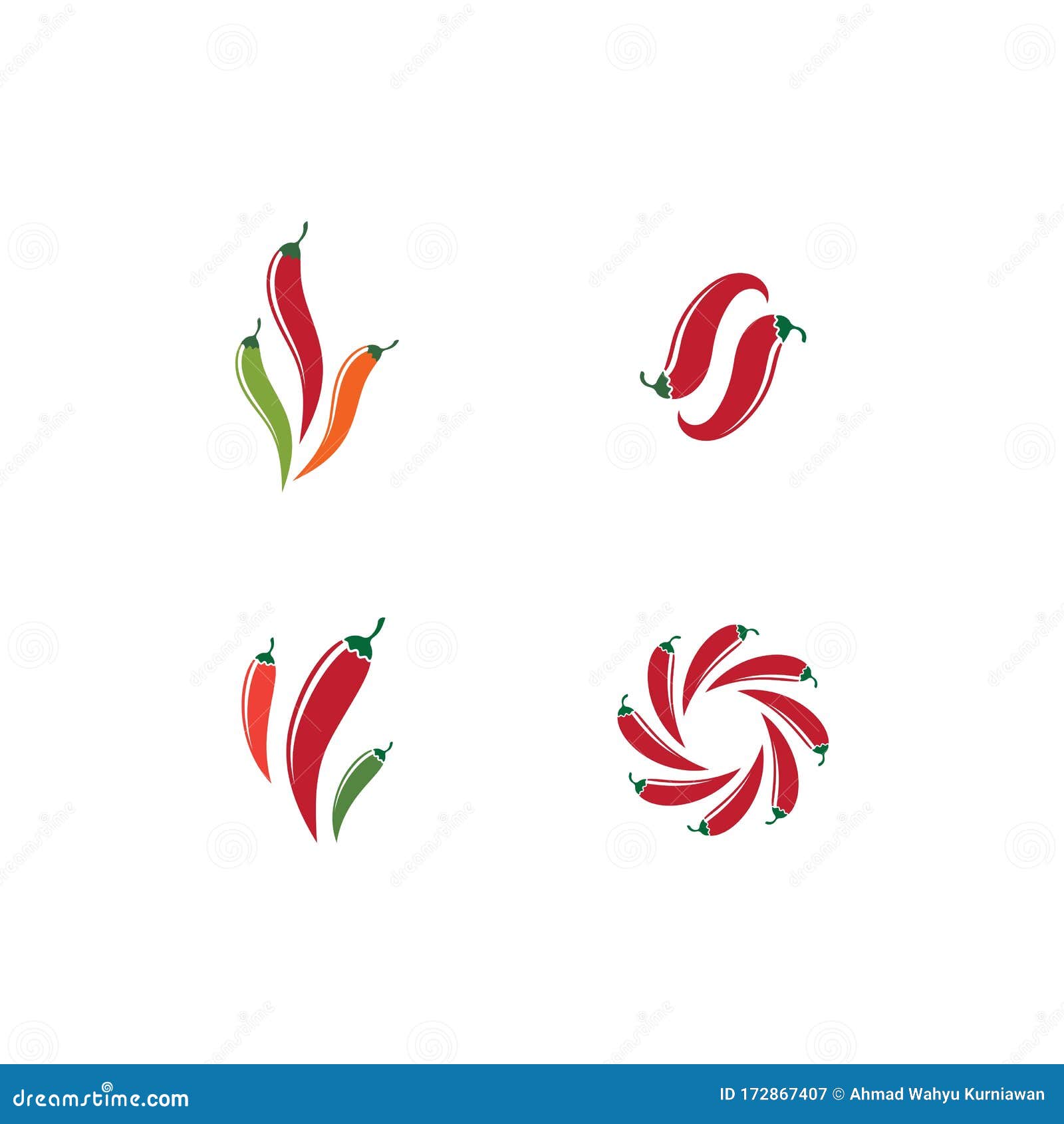Chili Illustration Logo Vector Stock Vector - Illustration of design ...