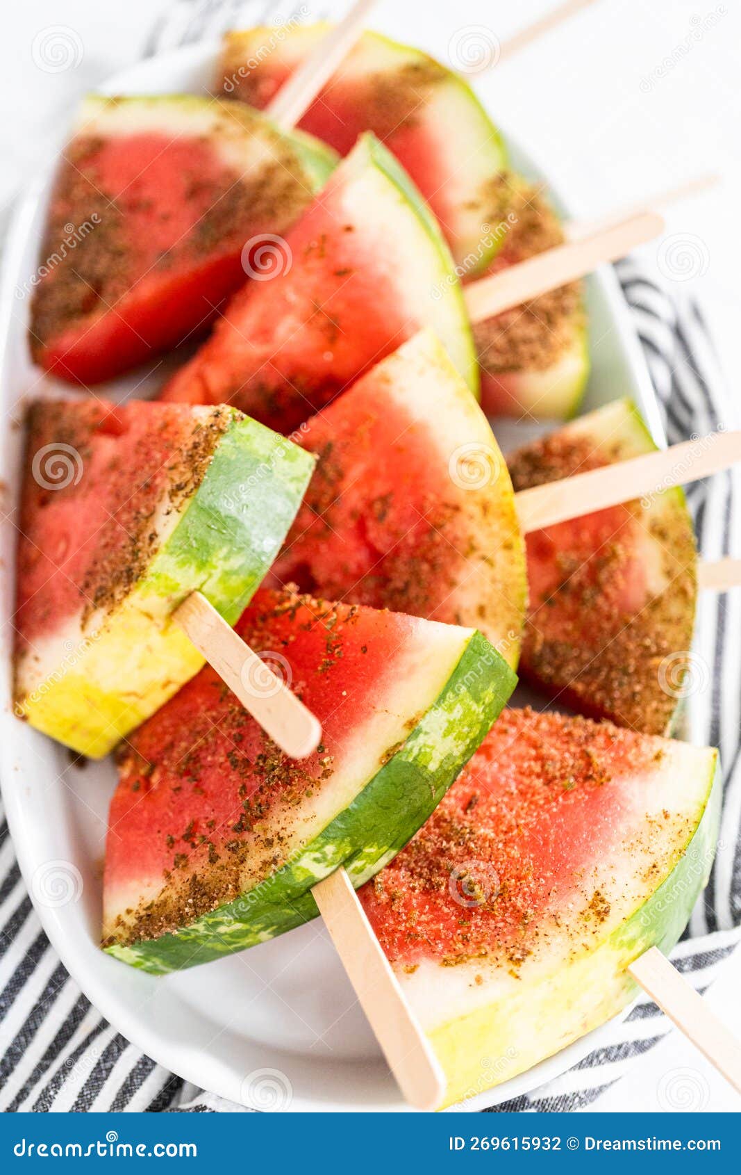 Chili lime watermelon pops stock photo. Image of salt - 269615932