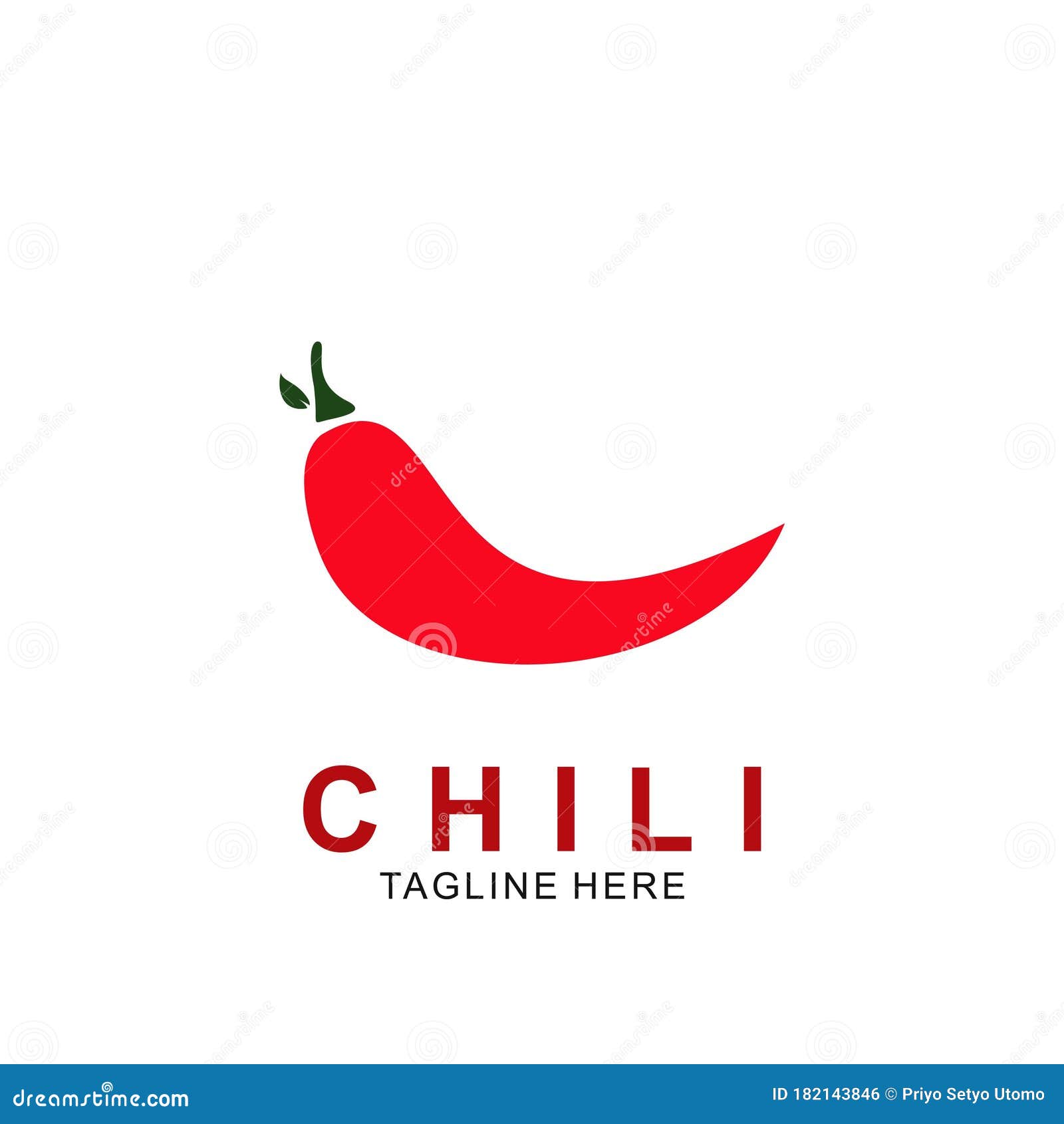 Chili Logo Design with Modern Concept Stock Vector - Illustration of ...