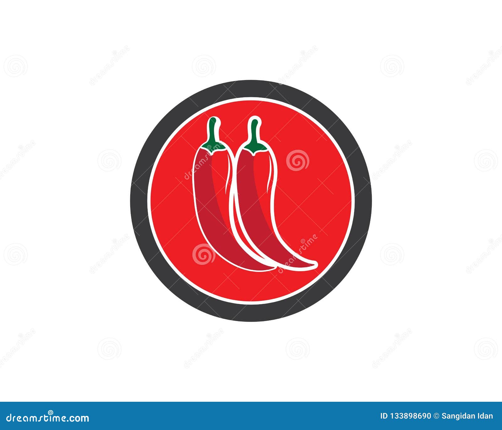 Chili logo vector template stock vector. Illustration of paprika ...