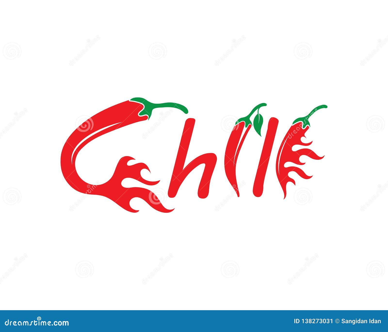 Chili Logo Vector Template Design Stock Vector - Illustration of vector ...