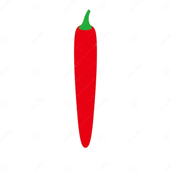Chili Pepper Alphabet, Vector Illustration Stock Vector - Illustration ...