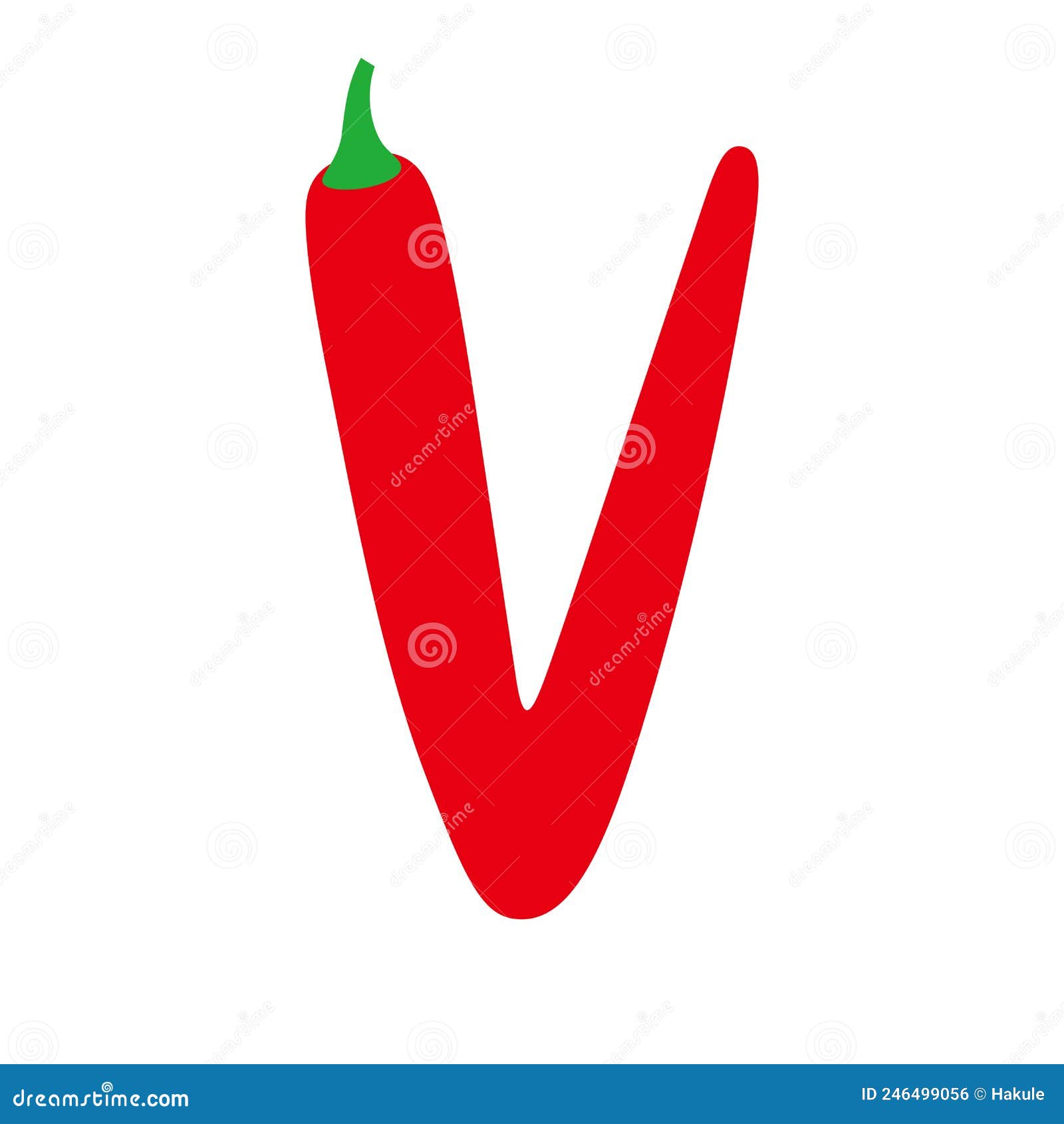Chili Pepper Alphabet, Vector Illustration Stock Vector - Illustration ...
