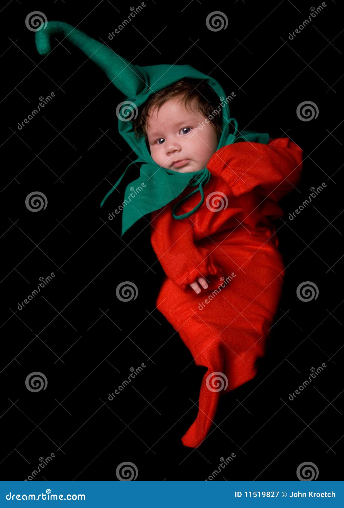 Chili Pepper Baby stock image. Image of adorable, bundled - 11519827