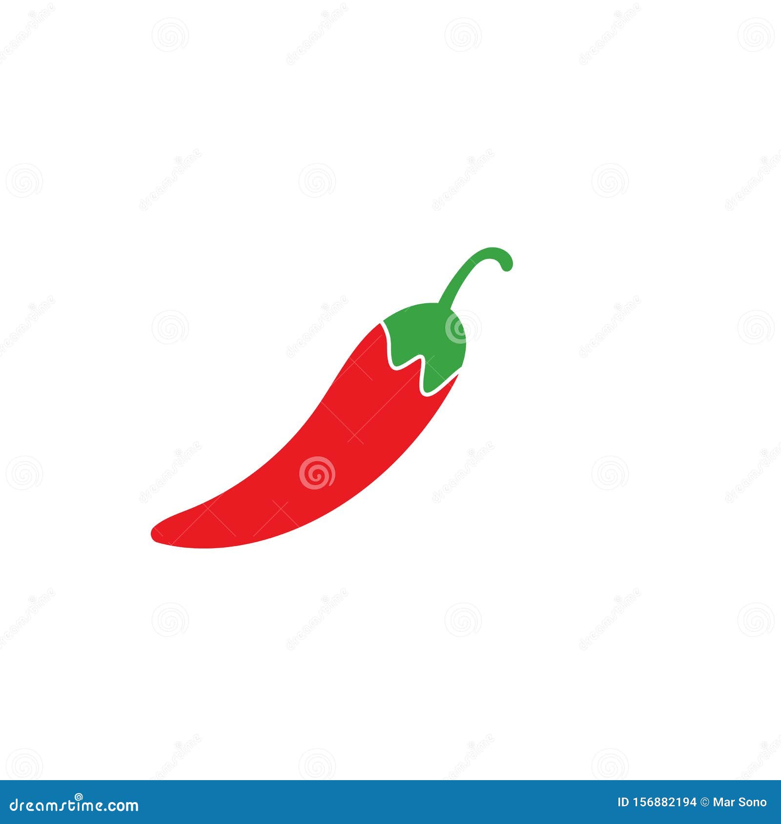 Chili-pepper Icon. Flat Illustration of Chili-pepper - Vector Icon ...