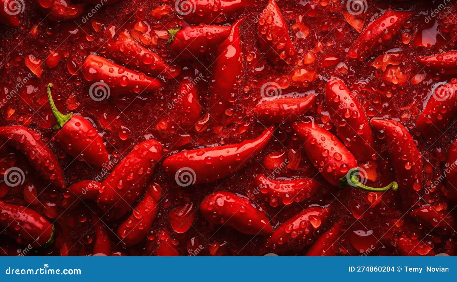 Chili Pepper Isolated. Chilli Top View on Black Background Stock ...