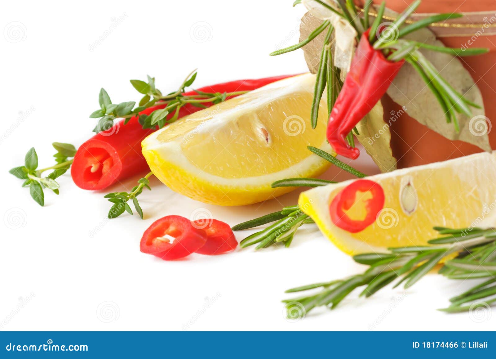 Chili pepper and lemon. stock photo. Image of group, flavoring - 18174466