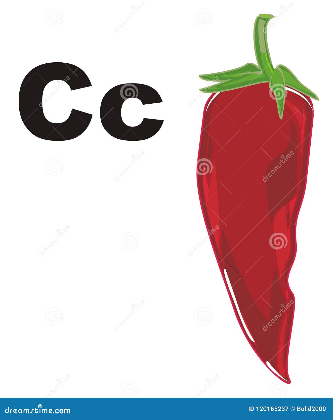 Chili pepper and letters stock illustration. Illustration of seeds ...