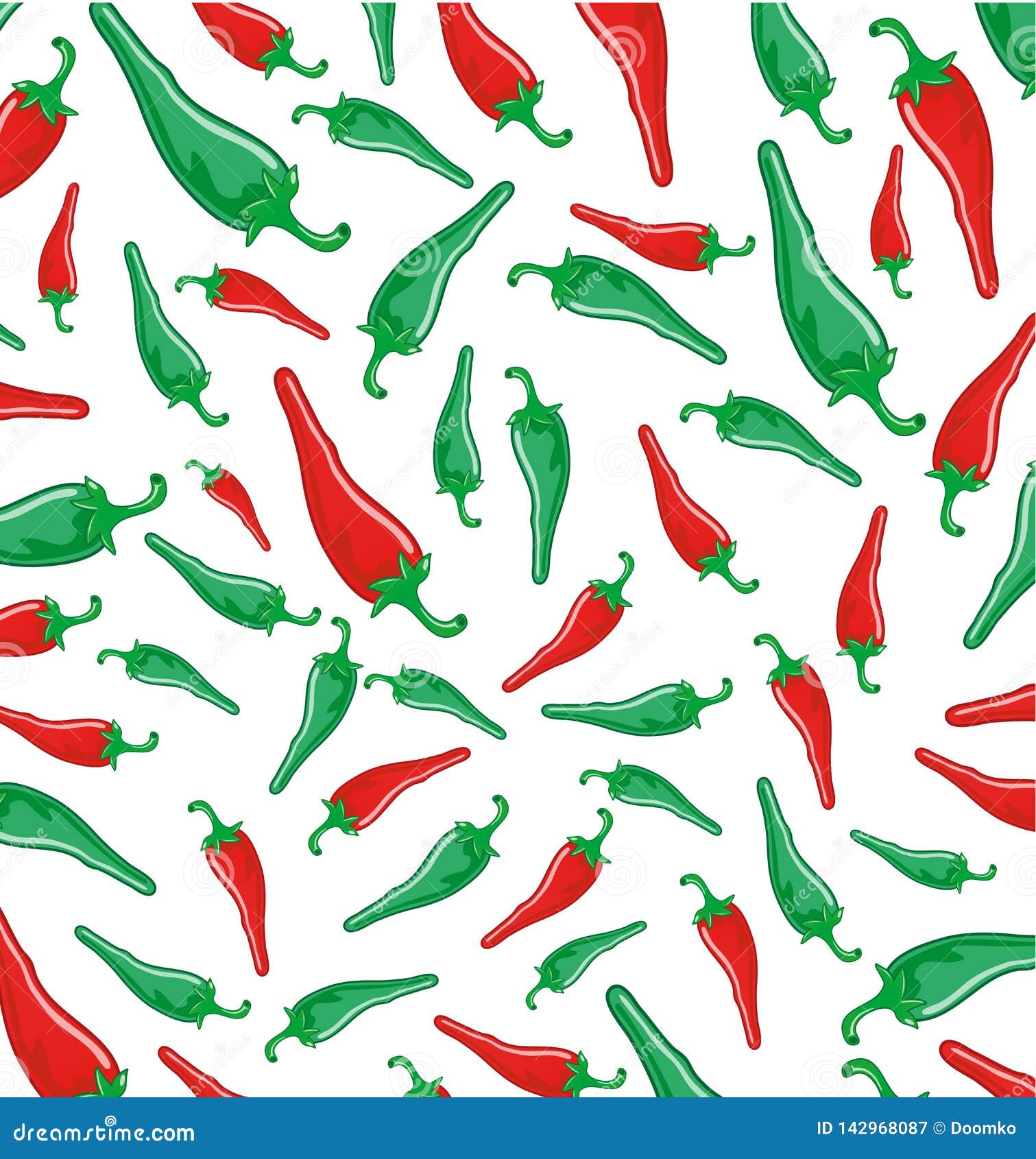 Chili Pepper Pattern Background Stock Vector - Illustration of kitchen ...