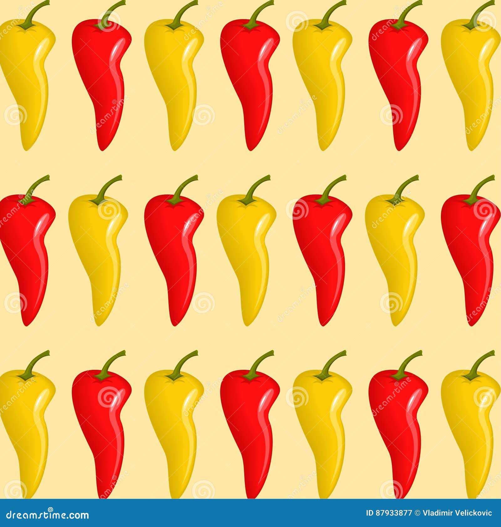 Chili pepper pattern stock vector. Illustration of chili - 87933877
