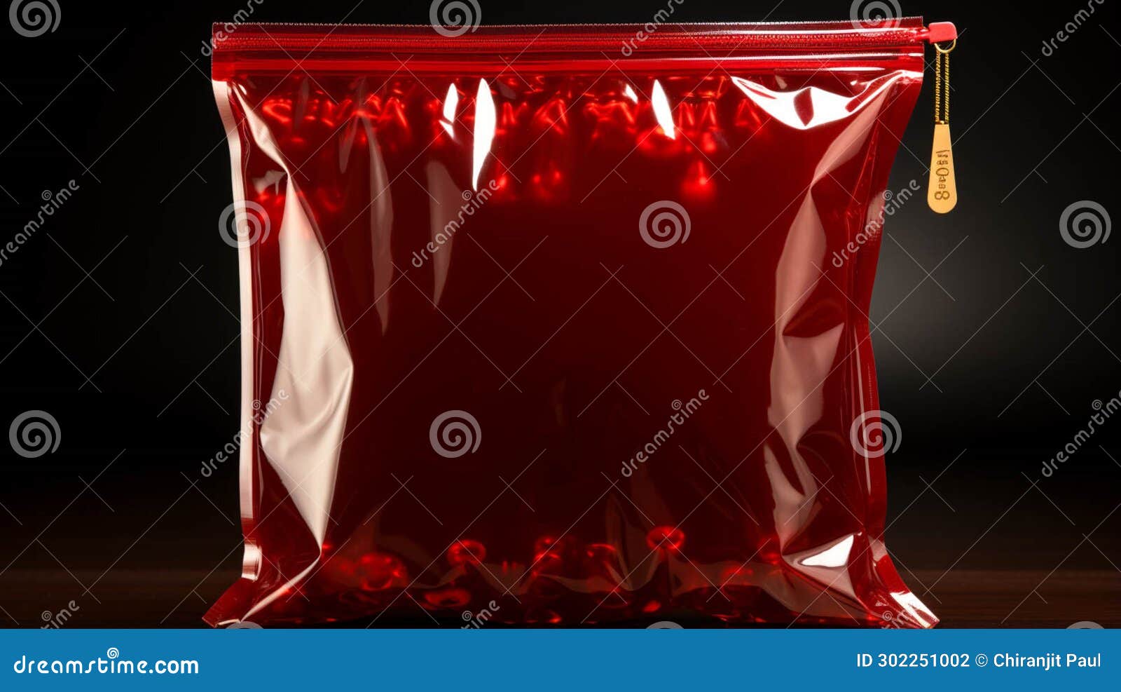 Chili Pepper in Plastic Zipper Bag on Red Stock Photo - Image of ...