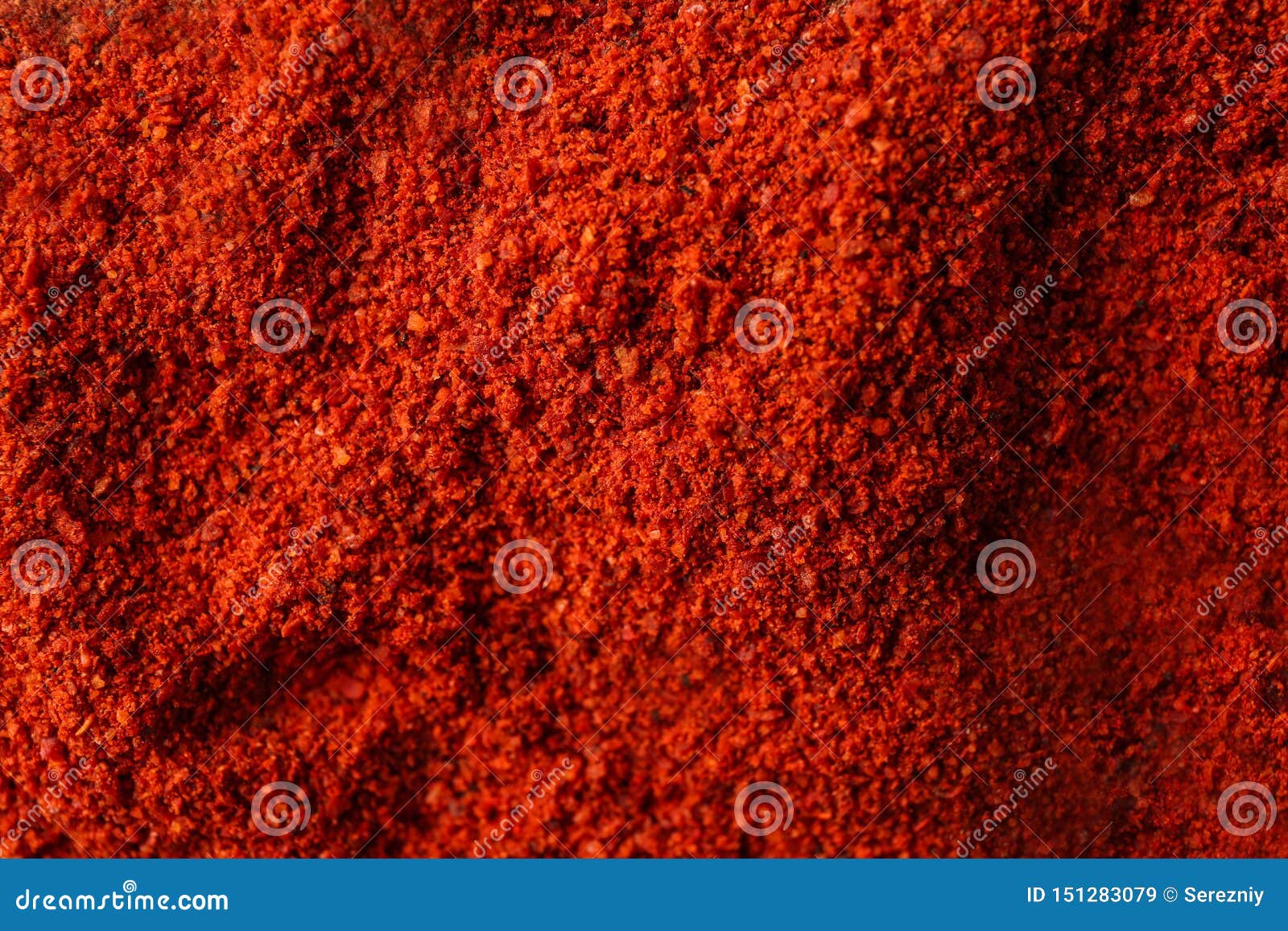 Chili Pepper Powder, Closeup Stock Image - Image of texture ...
