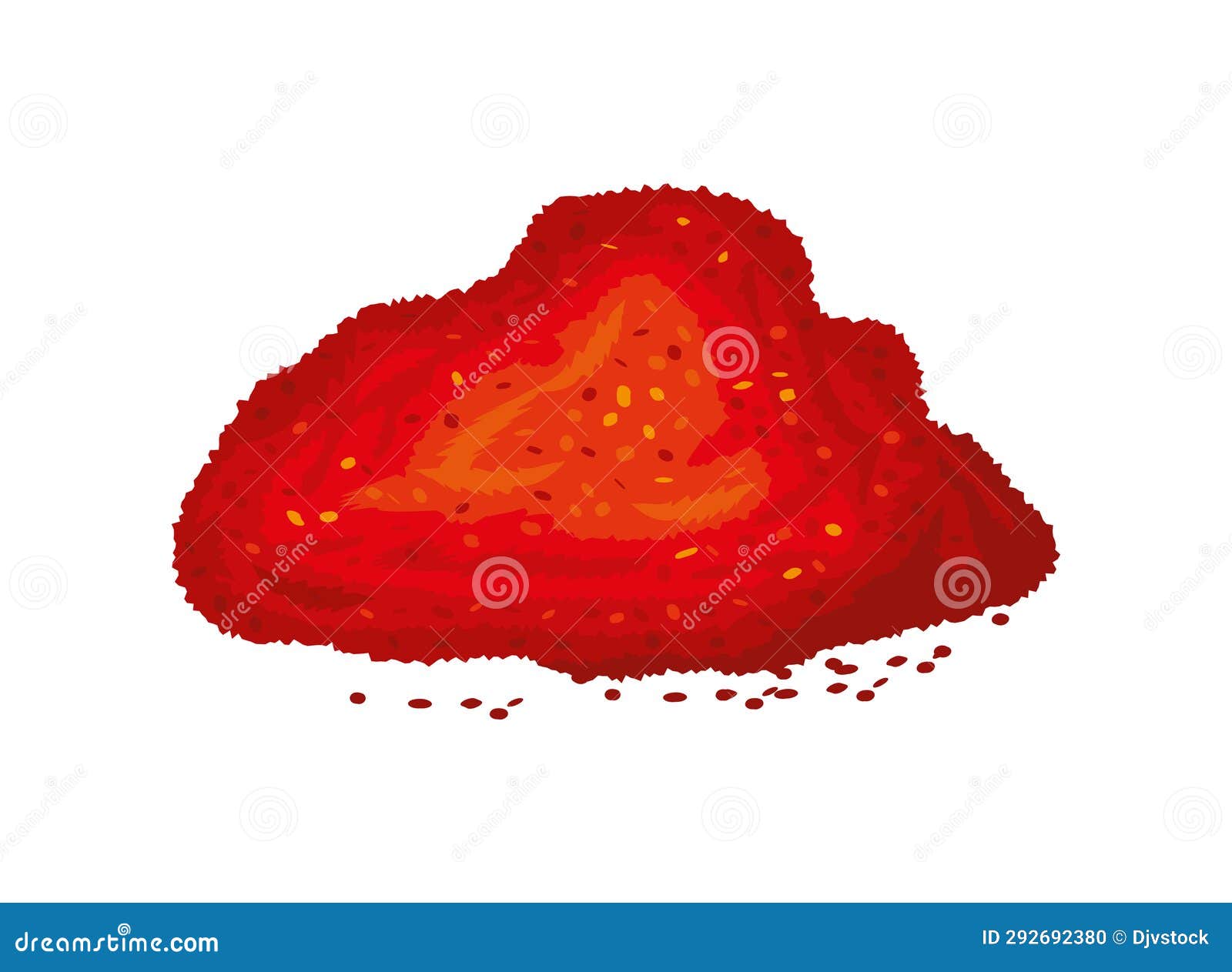 Chili pepper powder design stock illustration. Illustration of flavor ...