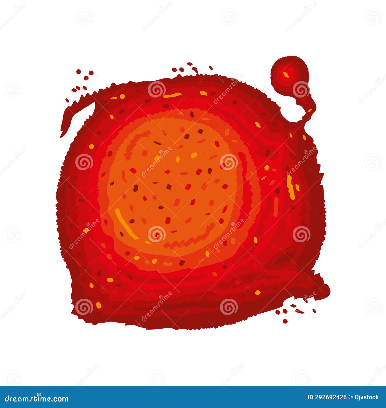 Chili Pepper Powder Illustration Stock Vector - Illustration of design ...