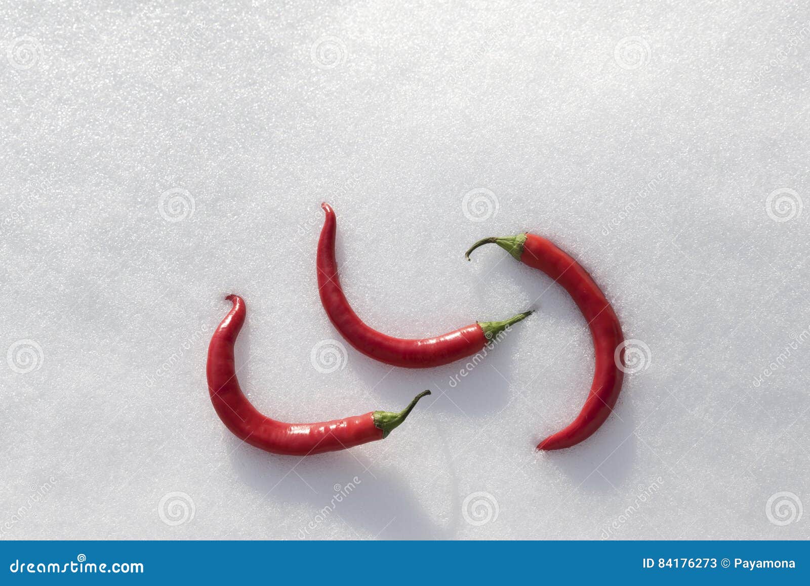 Chili pepper on the snow stock image. Image of outdoor - 84176273