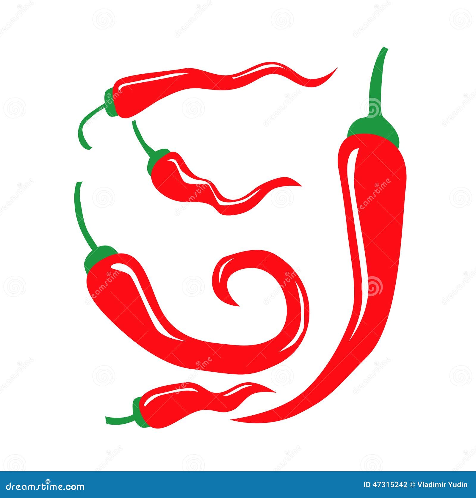 Chili Pepper stock vector. Illustration of organic, heat - 47315242