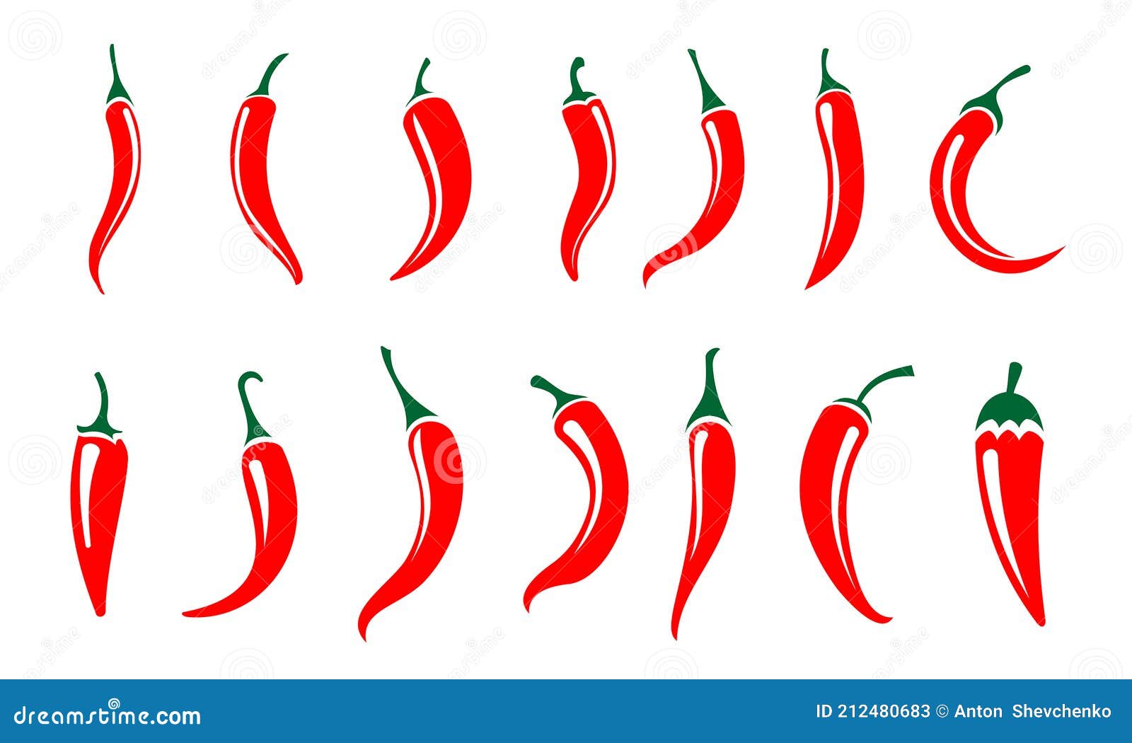 Chilli Pepper In Kawaii Style Vector Illustration | CartoonDealer.com ...
