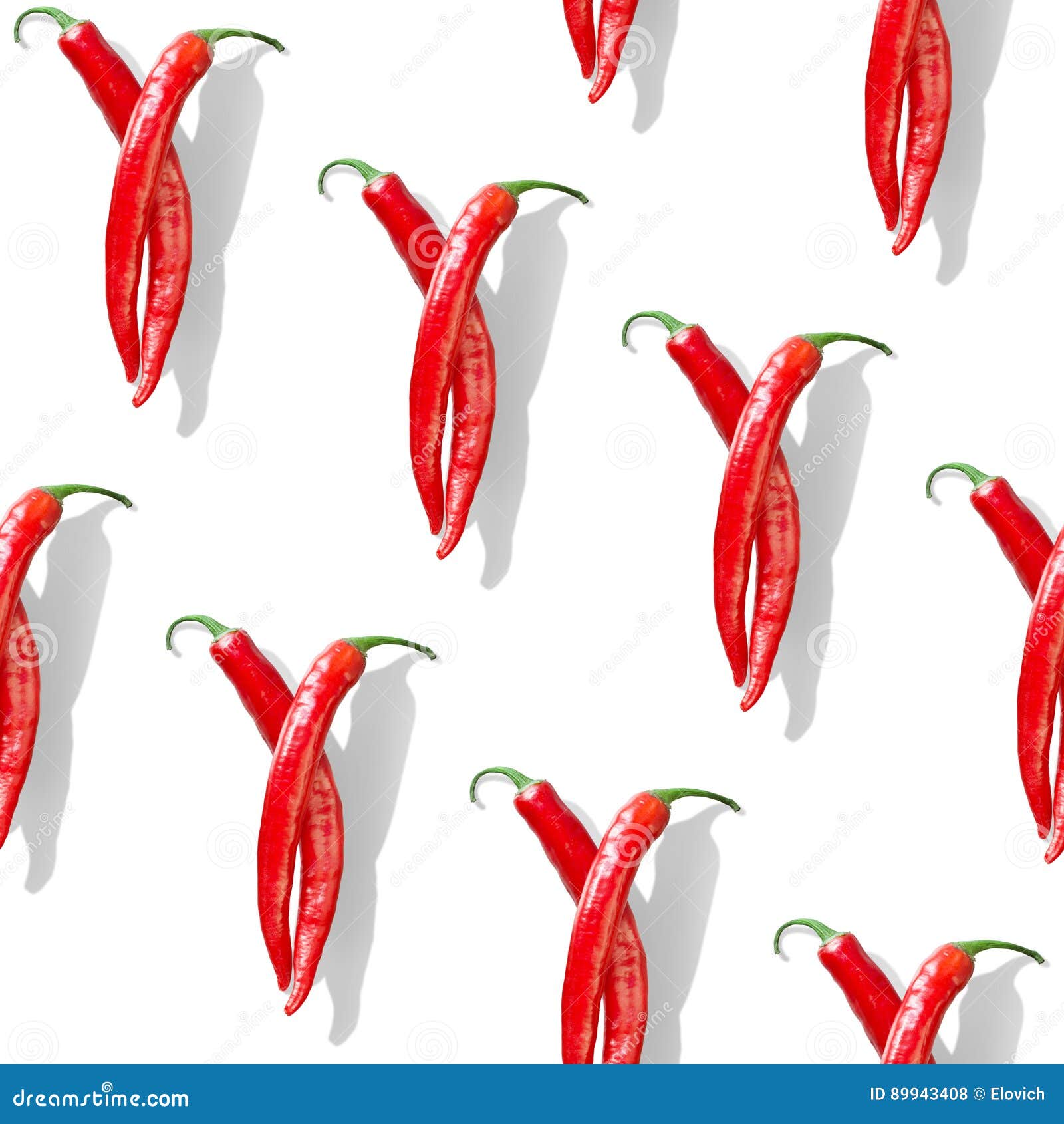 Chili peppers pattern stock illustration. Illustration of isolated ...