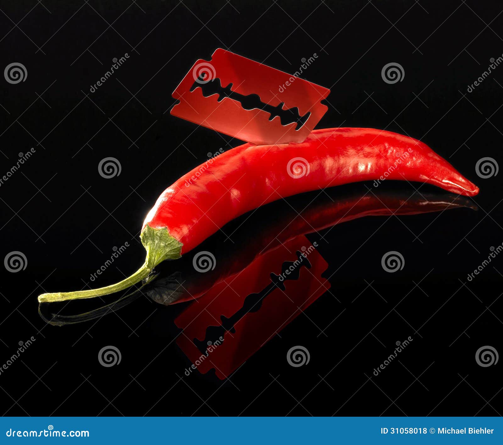 Chili and razor blade stock photo. Image of high, plant - 31058018