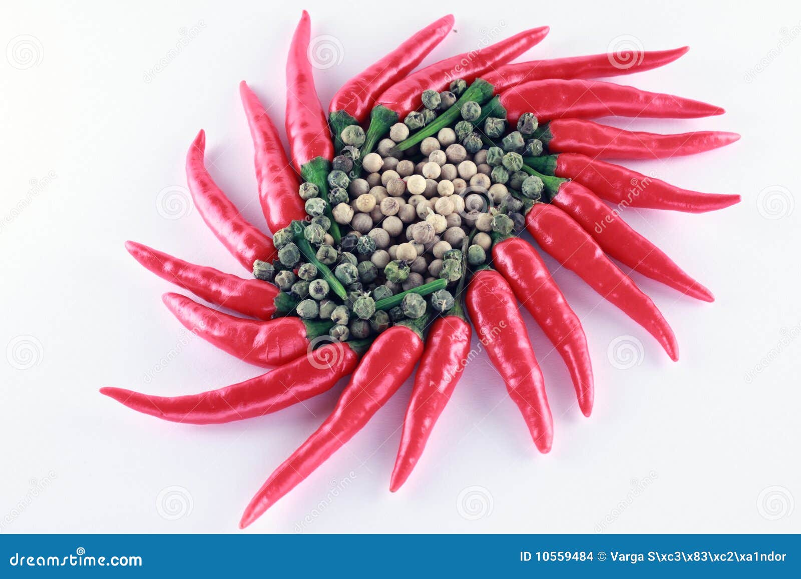 Chili Spiral Galaxy with Pepper Stock Photo - Image of pepperoni, fresh ...