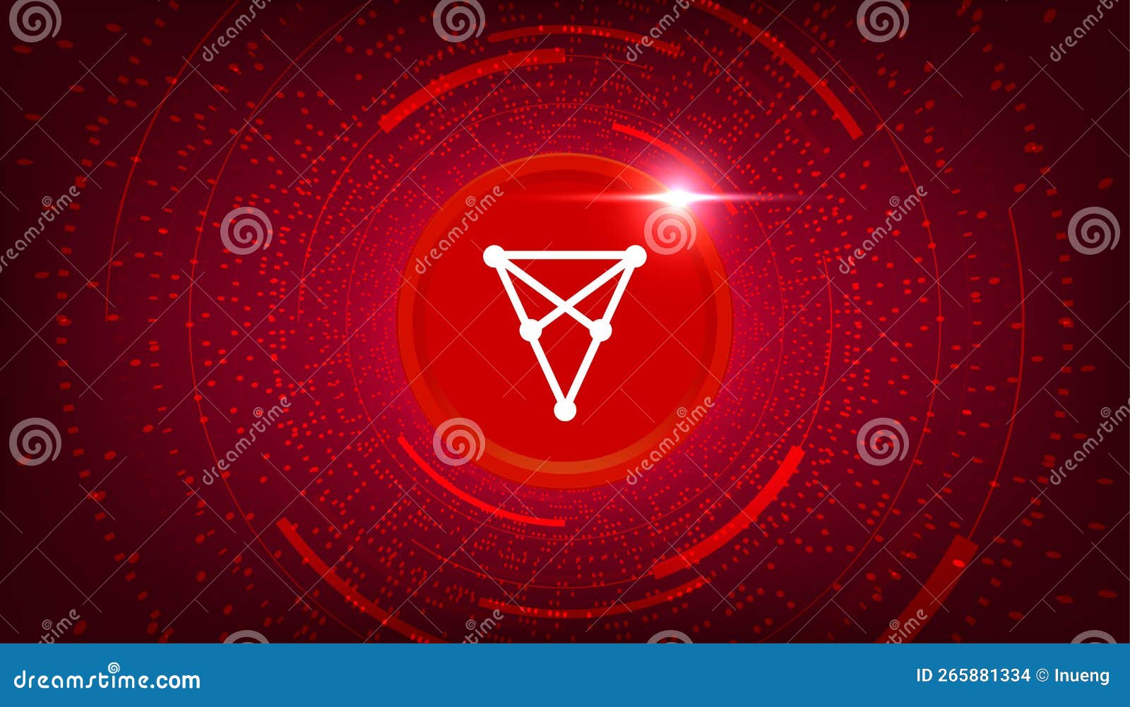 Chiliz CHZ Coin Cryptocurrency Concept Banner Background Stock Vector ...