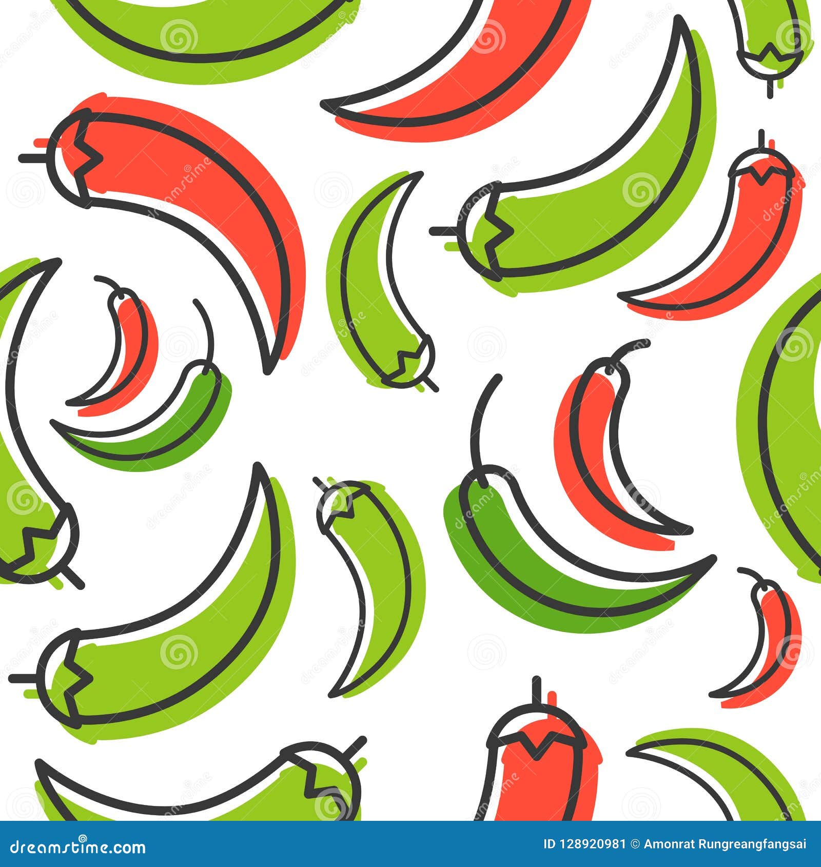 Chill Outline Seamless Pattern and Shadow for Use As Wallpaper Stock ...