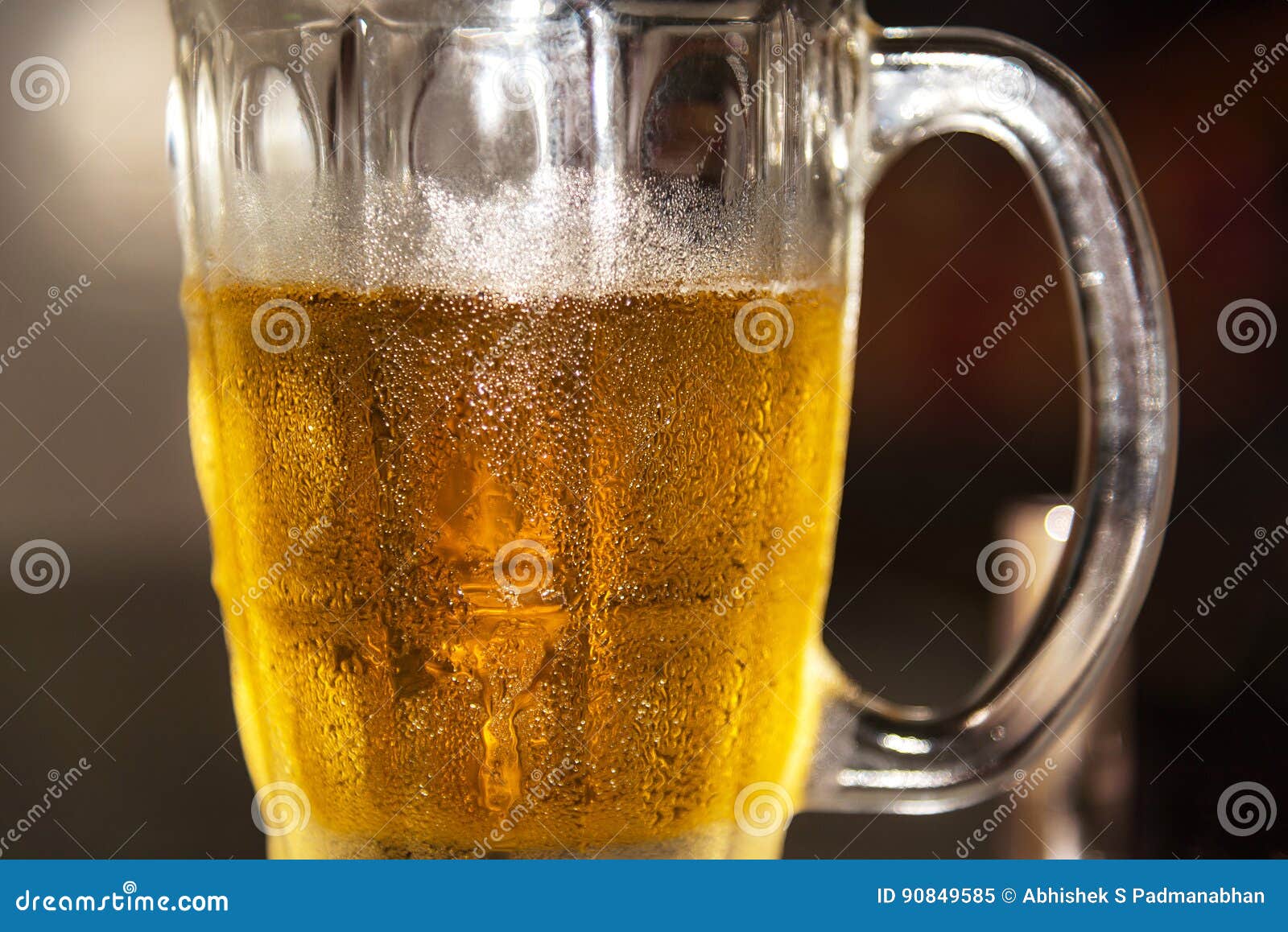 Chilled Beer Glass stock image. Image of drink, popular - 90849585