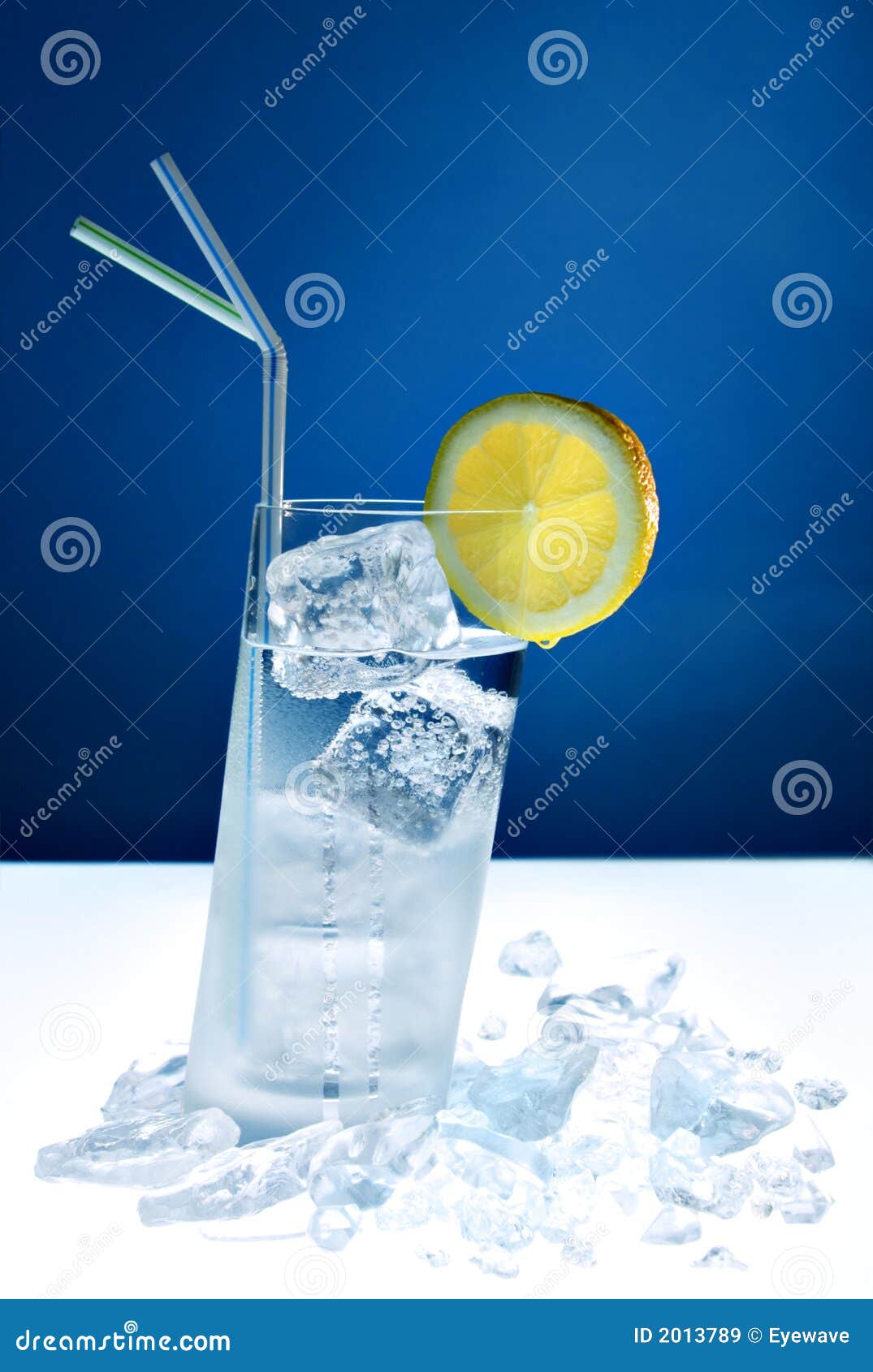 Chilled Longdrink in Slanted Glass Stock Image - Image of clear, serve ...