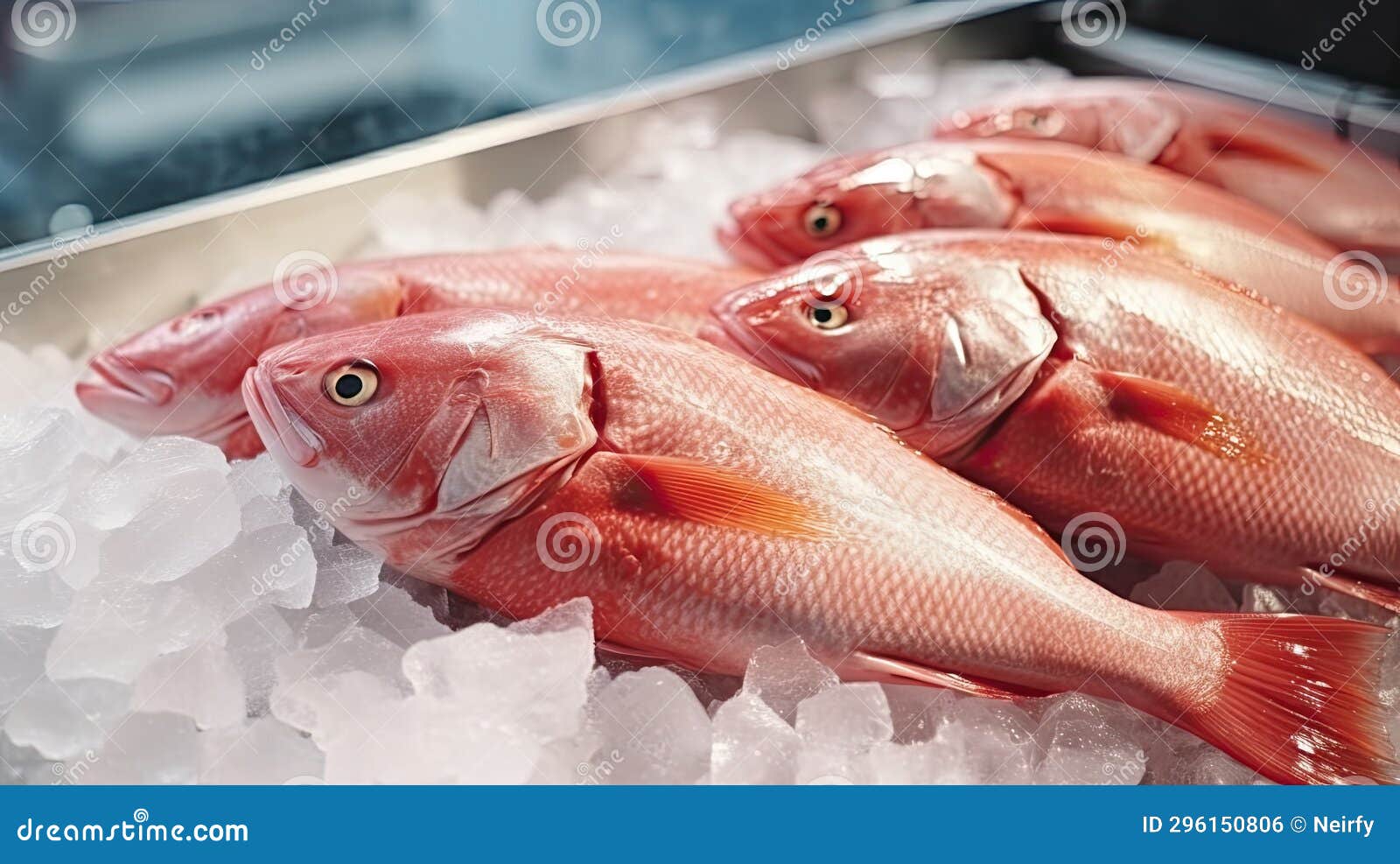 Chilled red fish stock photo. Image of fish, refreshment - 296150806