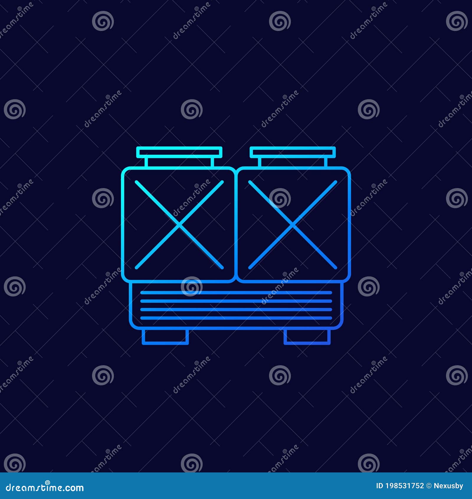 Chiller Icon On White Background. Simple Element Illustration From ...