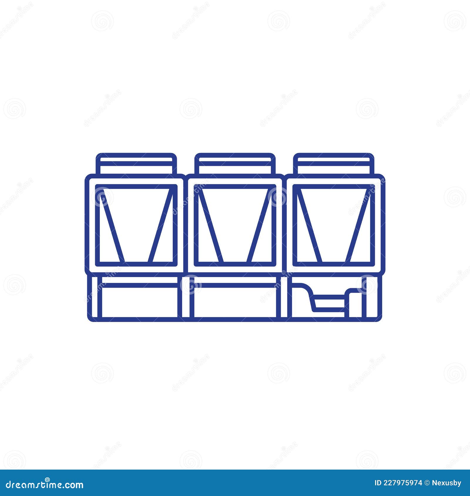 Chiller Vector Icon In 6 Different Modern Styles. Black, Two Colored ...