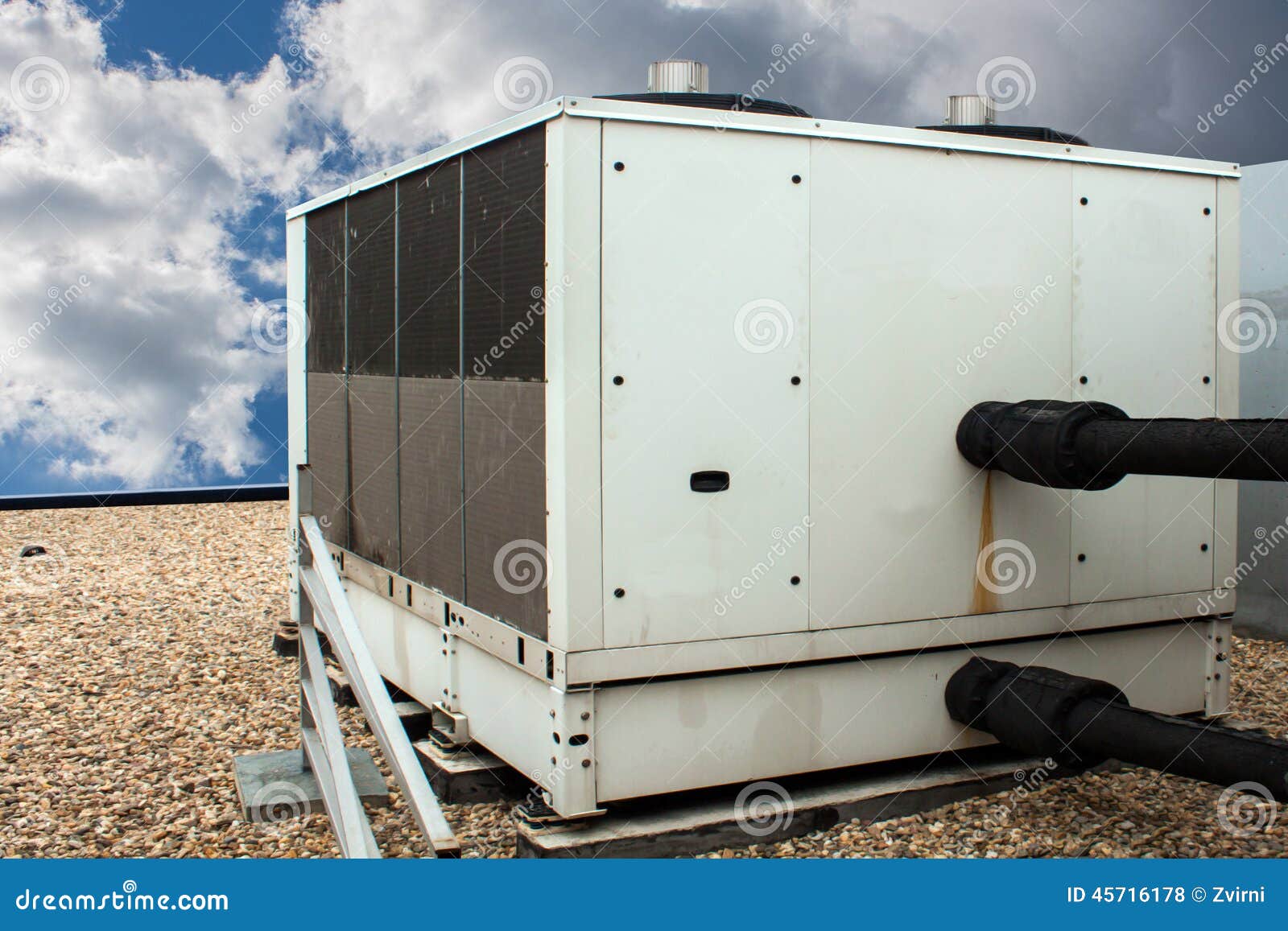 Chiller stock photo. Image of cold, refrigeration, roof - 45716178