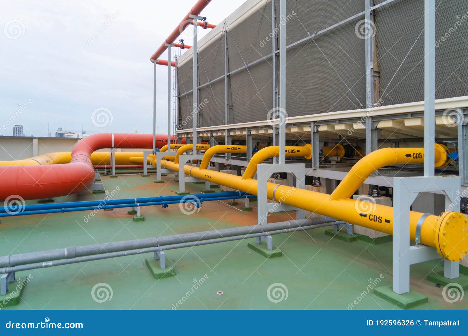 Chiller Tower Cooling Tower Rooftop Office Building System