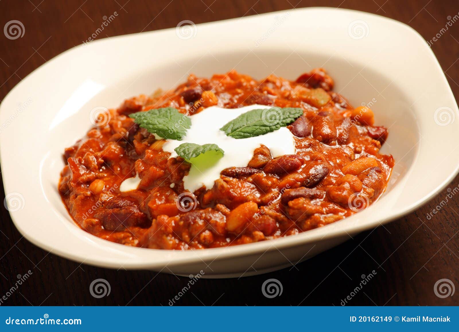 Chilli beans soup stock image. Image of stew, fresh, serving - 20162149