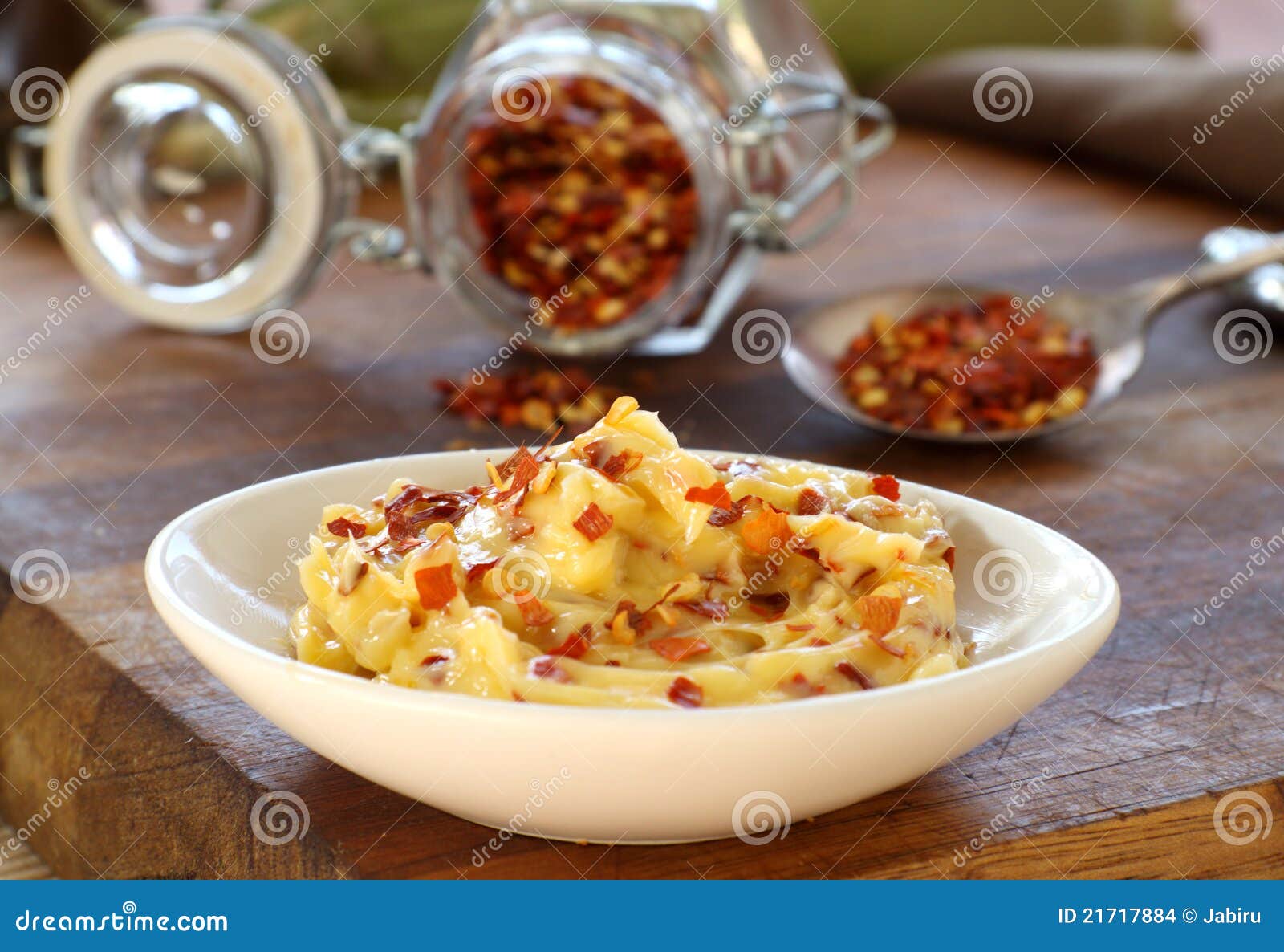 Chilli Butter stock photo. Image of spoon, cutting, butter - 21717884