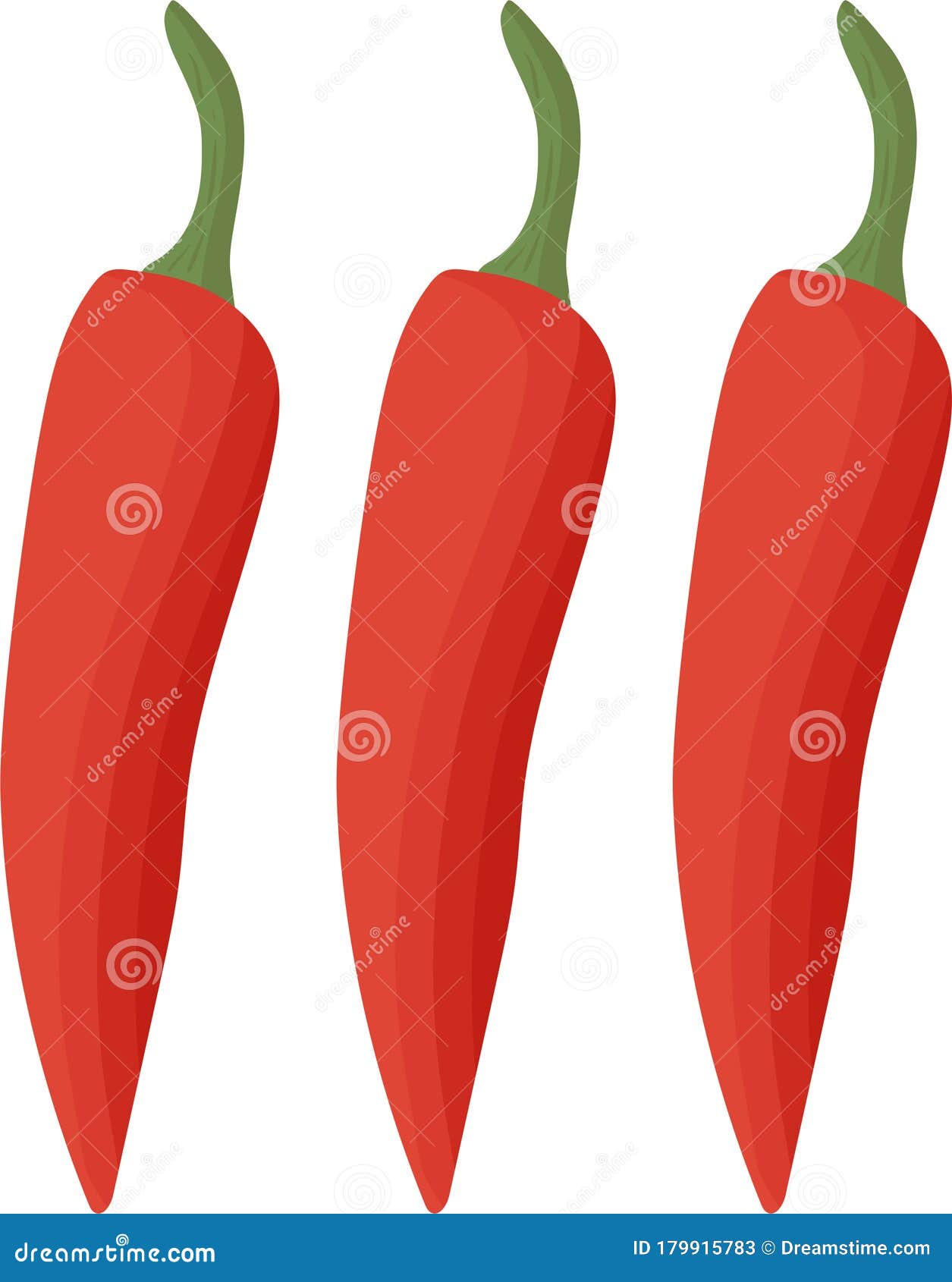 Chilli Cartoon Vector.Wallpaper. Isolated on White Background Stock ...