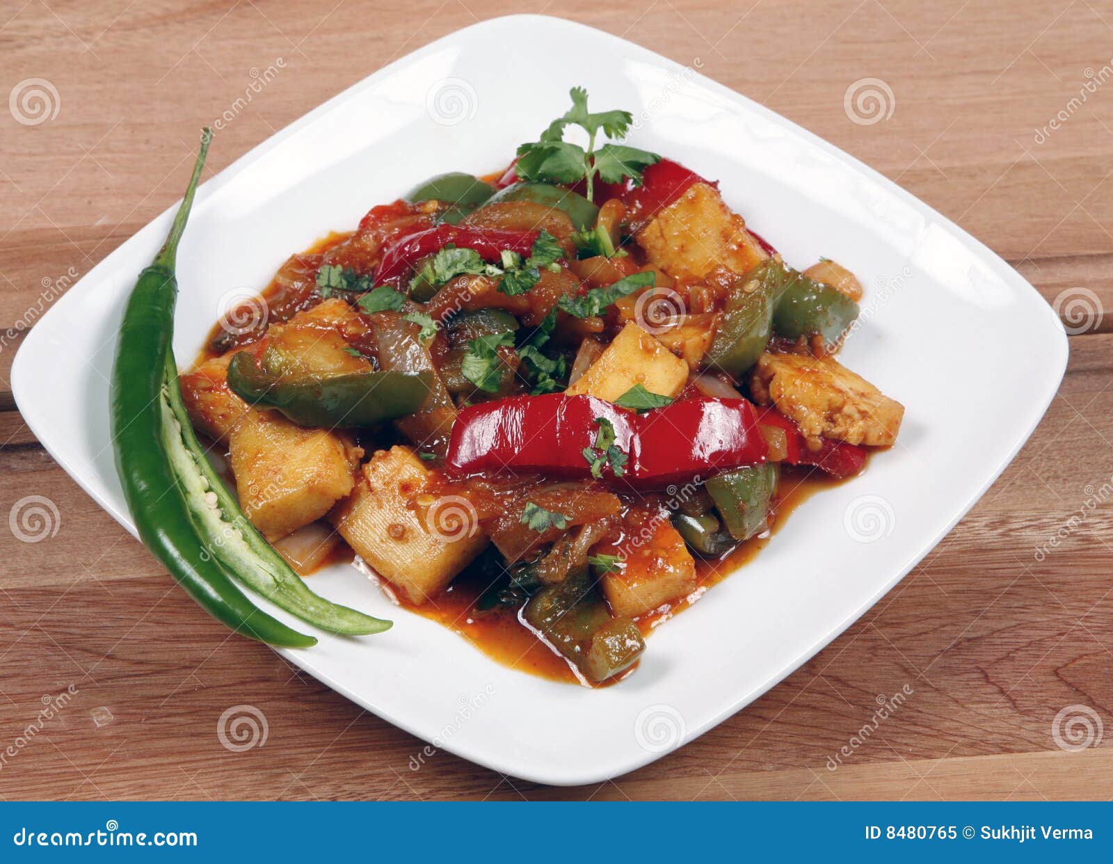 Chilli cheese in plate stock image. Image of spicy, lunch - 8480765