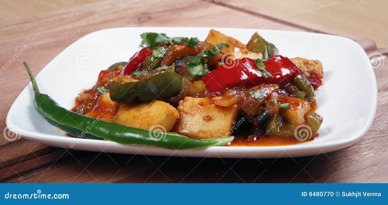 Chilli cheese in plate stock photo. Image of pepper, vegetables - 8480770