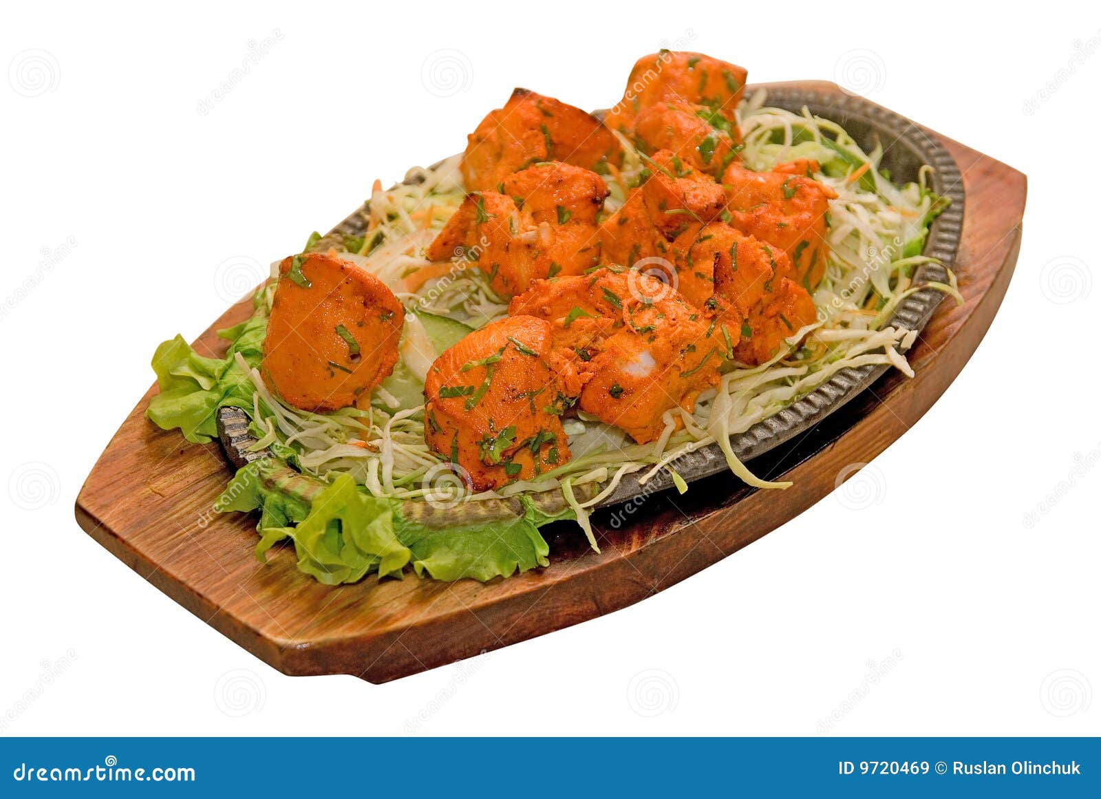 Chilli Chicken And Roti Stock Photography | CartoonDealer.com #221344004