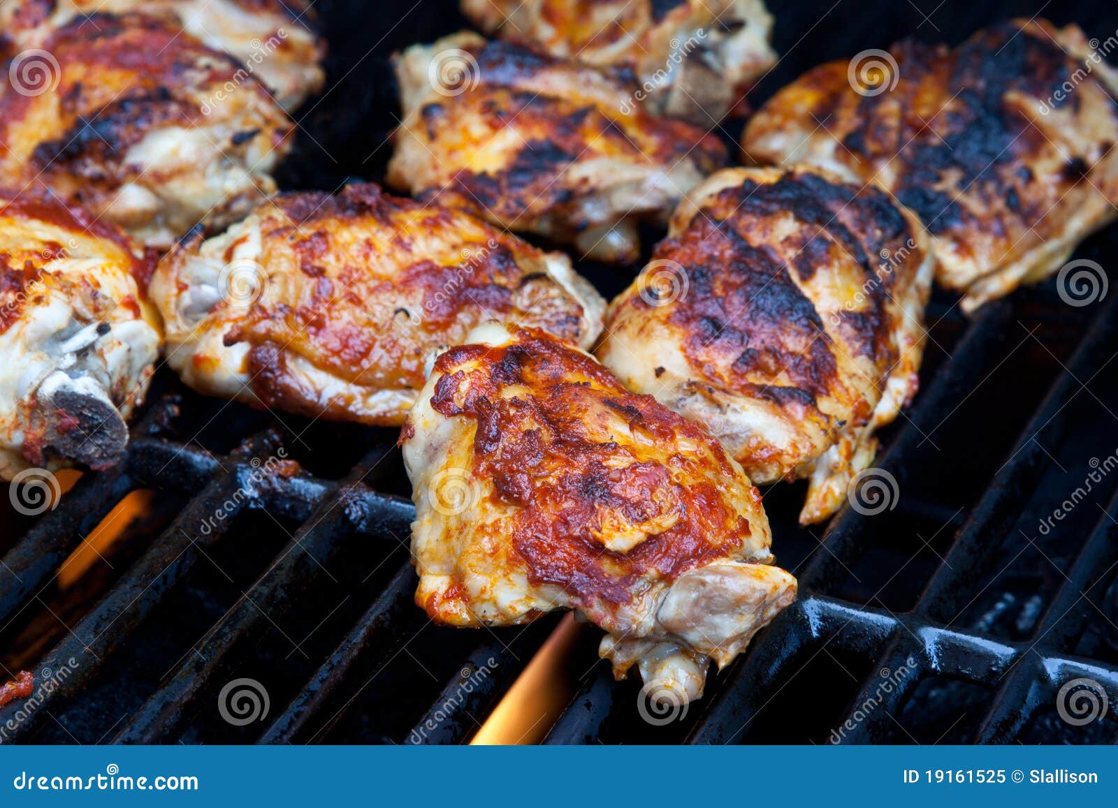 Chilli Chicken BBQ stock image. Image of brown, chicken - 19161525