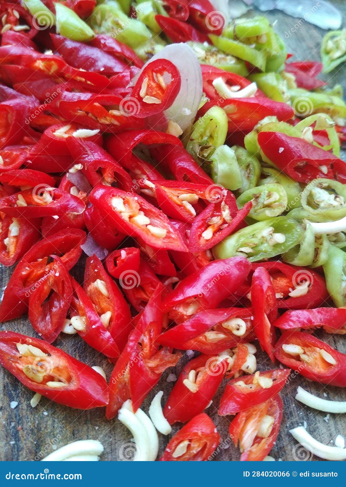 Chilli Chunks. Sliced ??chilies, Chopped Chilies Stock Photo - Image of ...