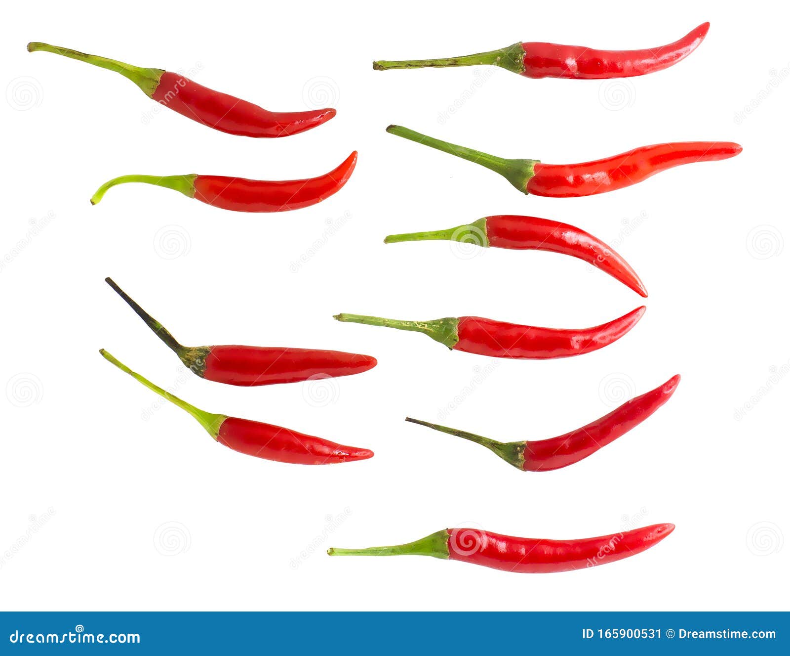 Chilli Collection Spicy Transparent Background Stock Image - Image of ...